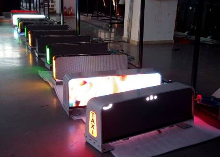 3G Taxi Top LED Display Small LED Roof Signs For Taxis With Wide View Angle